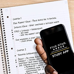 Five Star Spiral Notebooks + Study App, 3 Pack, 1-Subject, College Ruled Paper, 200 Sheets, 11" x 8-1/2", Forest Green, Fire Red, Pacific Blue (820189-ECM)