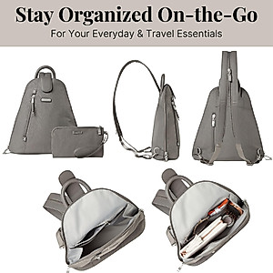 Baggallini Women's Metro Backpack, Pewter Zebra, One Size