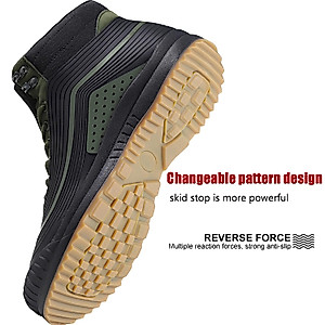 ulogu Snow Boots men Waterproof Insulated Green Duck Boots Fur Lined Warm Ankle Booties Lightweight Comfortable Winter Walking Shoes Zapatos Botas Invierno Para hombres