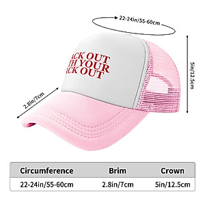 Black Out with Your Rack Out Hat Unisex Adult Trucker Hats Adjustable Cap for Adults Classic Fishing Caps