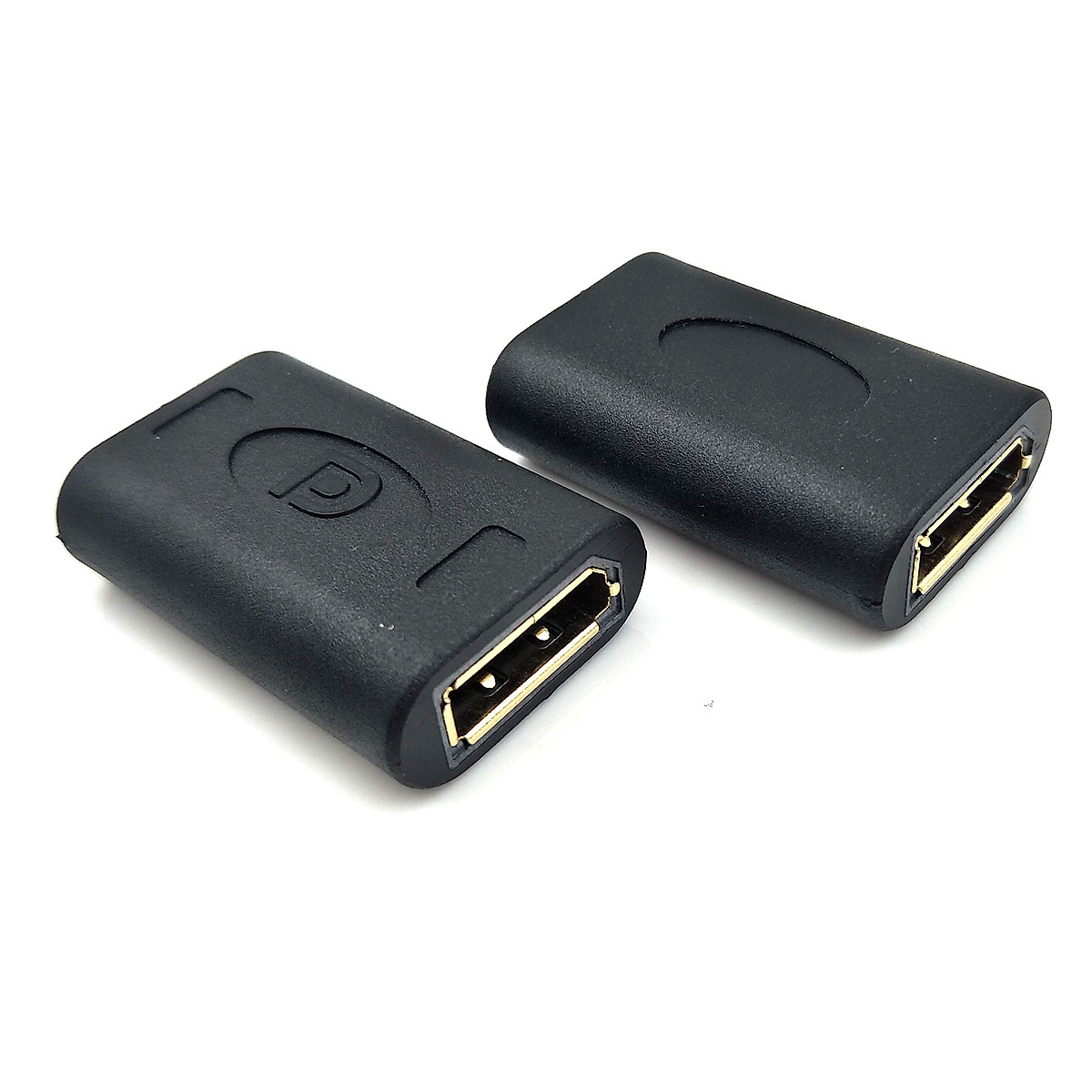 Poyiccot Displayport to Displayport Coupler, 2Pack DisplayPort (DP) Female to DisplayPort (DP) Female Convertor Extension Adapter Black (DP to DP Coupler)