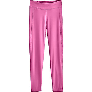 Coolibar UPF 50+ Kid's Sunray 360 Swim Leggings - Sun Protective (Medium- Tropical Orchid)
