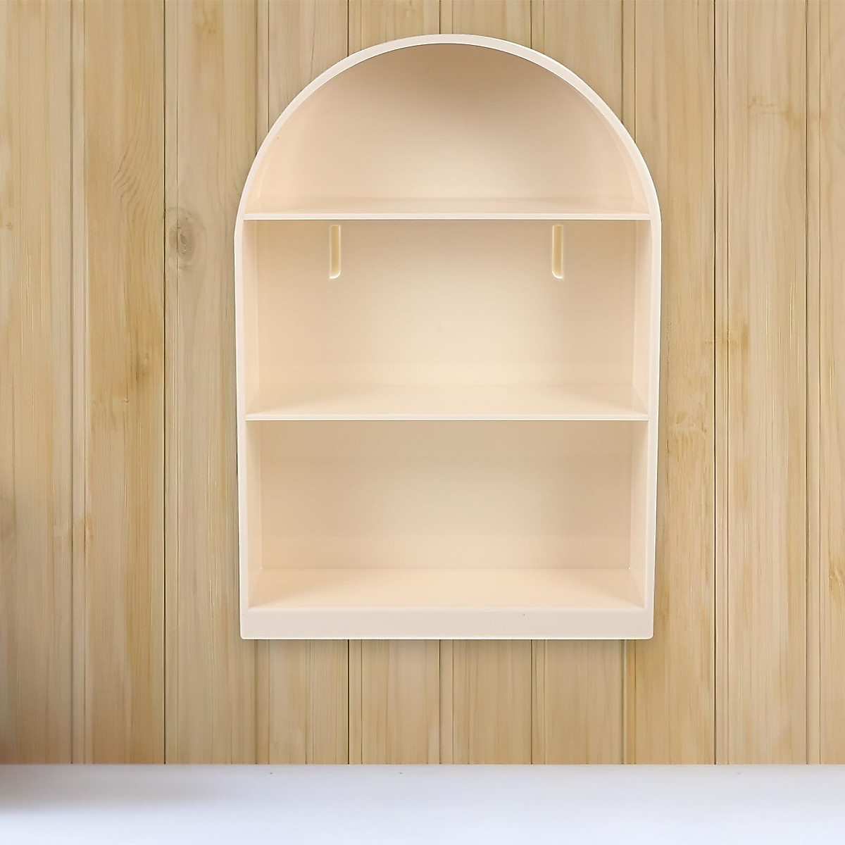 Wall Storage Rack Shelf Wall Figurine Rack Garage Kits Holder Small Floating Shelves Small Wall Shelves Record Wall Mount Wall Hanging Figurine Rack White Perfume Rack Plastic Arch