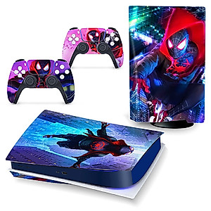 Stickers for PS5 Disk Edition Console and Controller,Durable Scratch Resistant Bubble-Free Skins and Wraps for Playstation5 Disc Version…