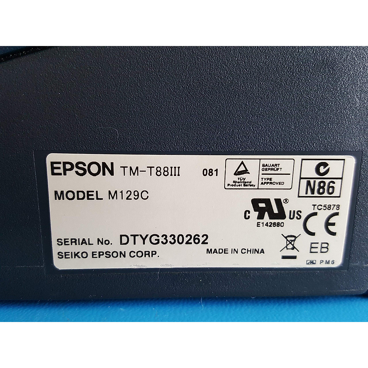 Epson TM-T8III Model M129C RS232 Interface Receipt Printer (Renewed)