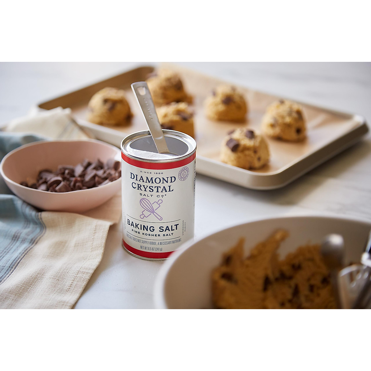 Diamond Crystal Baking Salt, Fine Kosher Salt 8.5oz