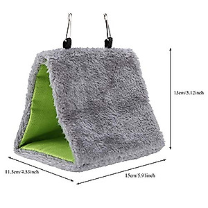 Warm Bird Nest House Soft Triangular Hut Hammock Hanging Cave Durable Parrots Snuggle Hut Bed Pet Supply Birds Cage Toy