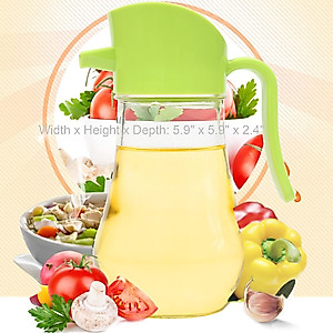 FixtureDisplays® 8.5 oz. Glass Syrup Pourer 19684-NEW