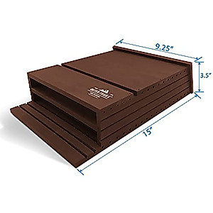 Outer Trails Two-Chamber Bat House - Brown