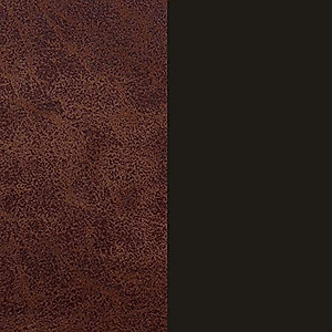 Nathan James 22202 Arlo Modern Backless Upholstered Kitchen Counter Bar Stool with Double-Layered Saddle Seat and Metal Base, Brown/Matte Black