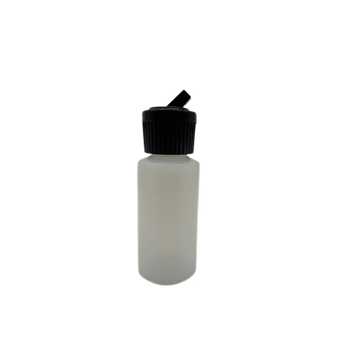 Natural Farms 1 oz Plastic Black Flip Top Pour Spout Bottles - 6 Pack - for Essential Oils, Perfumes, Lotions