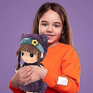 HWD Kawaii 17 inch Stuffed Plush Girl Toy Doll Good Gift for Kids Baby Lover.(Pink)