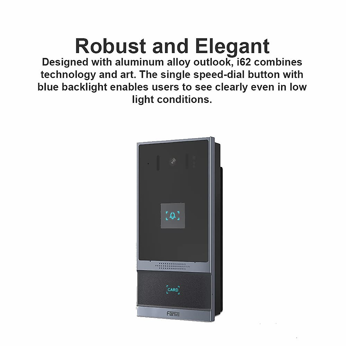 Fanvil i62 Video Door Phone PoE with 2MP Camera Night-Vision Waterproof