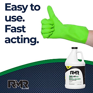 RMR-86 Pro Instant Mold Stain & Mildew Stain Remover - Contractor Grade Cleaning Solution, Professional Quality Formula, Odor Removal, 1 Gallon