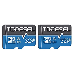 TOPESEL 32GB Micro SD Card 2 Pack Memory Cards Micro SDHC UHS-I TF Card Class 10 for Camera/Drone/Dash Cam(2 Pack U1 32GB)