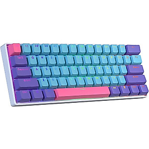 BOYI Wired 60% Mechanical Gaming Keyboard,Mini RGB Cherry MX Switch PBT Keycaps NKRO Programmable Type-C Keyboard for Gaming and Working (Joker-Color,Cherry MX Brown Switch)