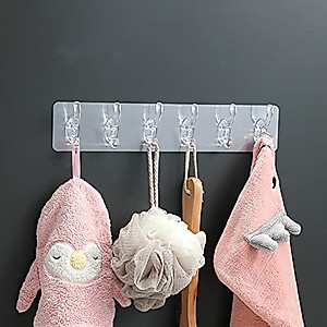 Heavy Duty 30lb(max) Self Adhesive Multi-Function Hooks Wall Clothes Tree(Silver)