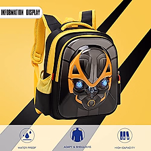 jSvekje 15 Inch Toddler Backpack - Lightweight, Waterproof, Durable, and Fashionable Bag for Kids - Perfect for School Travel and Outdoor Adventures B-Yellow