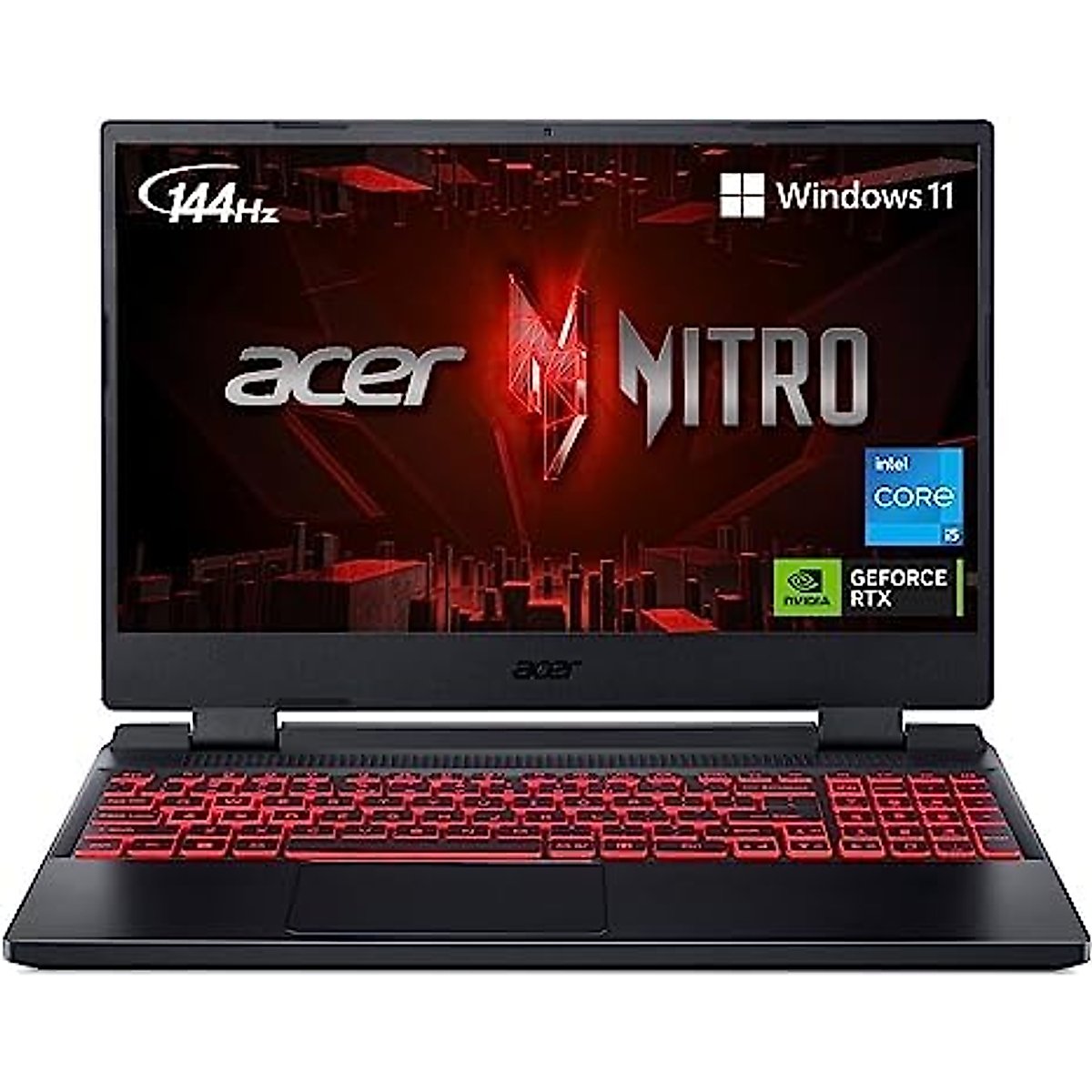 acer Nitro 5 Gaming Laptop | Intel Core i5-12500H | NVIDIA GeForce RTX 3050 Ti GPU | 15.6" FHD 144Hz IPS Display | 32GB DDR4 | 1TB Gen 4 SSD | Killer Wi-Fi 6 | Backlit Keyboard Intel | Win 11 Home