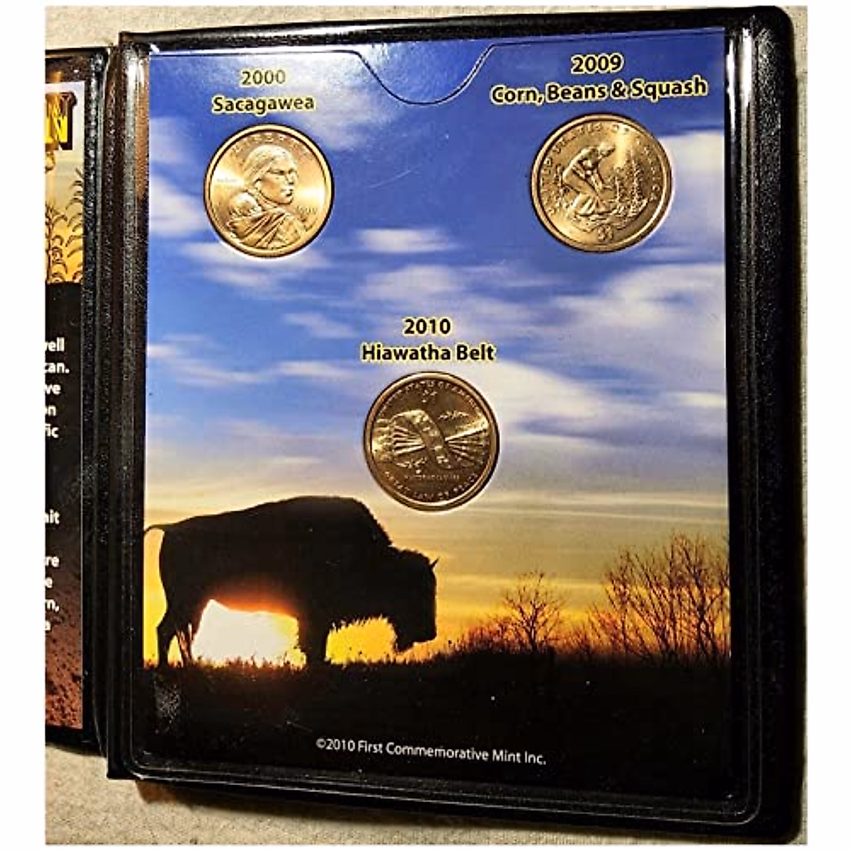 2000 P FIRST YEARS of ISSUE! 2000-2010 NATIVE AMERICAN $1 COIN COLLECTION in POSH HOLDER w HISTORY/CoA! GREAT GIFT! $1 Seller Perfect Uncirculated