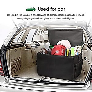 KOWMsnh Closet Mounted Storage Multi-Function Folding Storage Box with Non-Slip Bottom Storage Basket Sundries Bin Car Trunk Storages Organizer for Car Backup