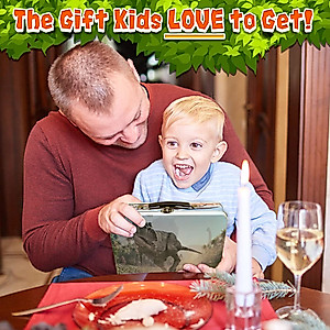 3 Bees & Me Dinosaur Toys for Kids 3-5, 5-7, 8-12 - 12 Large Dino Toy Figures with Storage Box Case - 6 inch Dinosaurs - Toy Dinosaur Gift Set for Boys and Girls for Imaginative Play