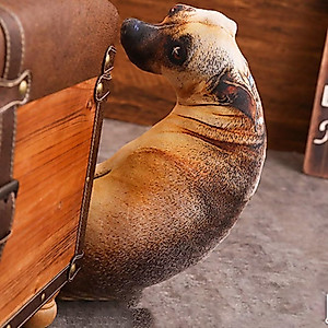 Dog Pillow 3D Simulation Dog Shaped Pillow,19.7" Funny Shiba Inu Plush Pillow Dog Stuffed Animal Pillow Chair Cushion for Hoom Decor (A)