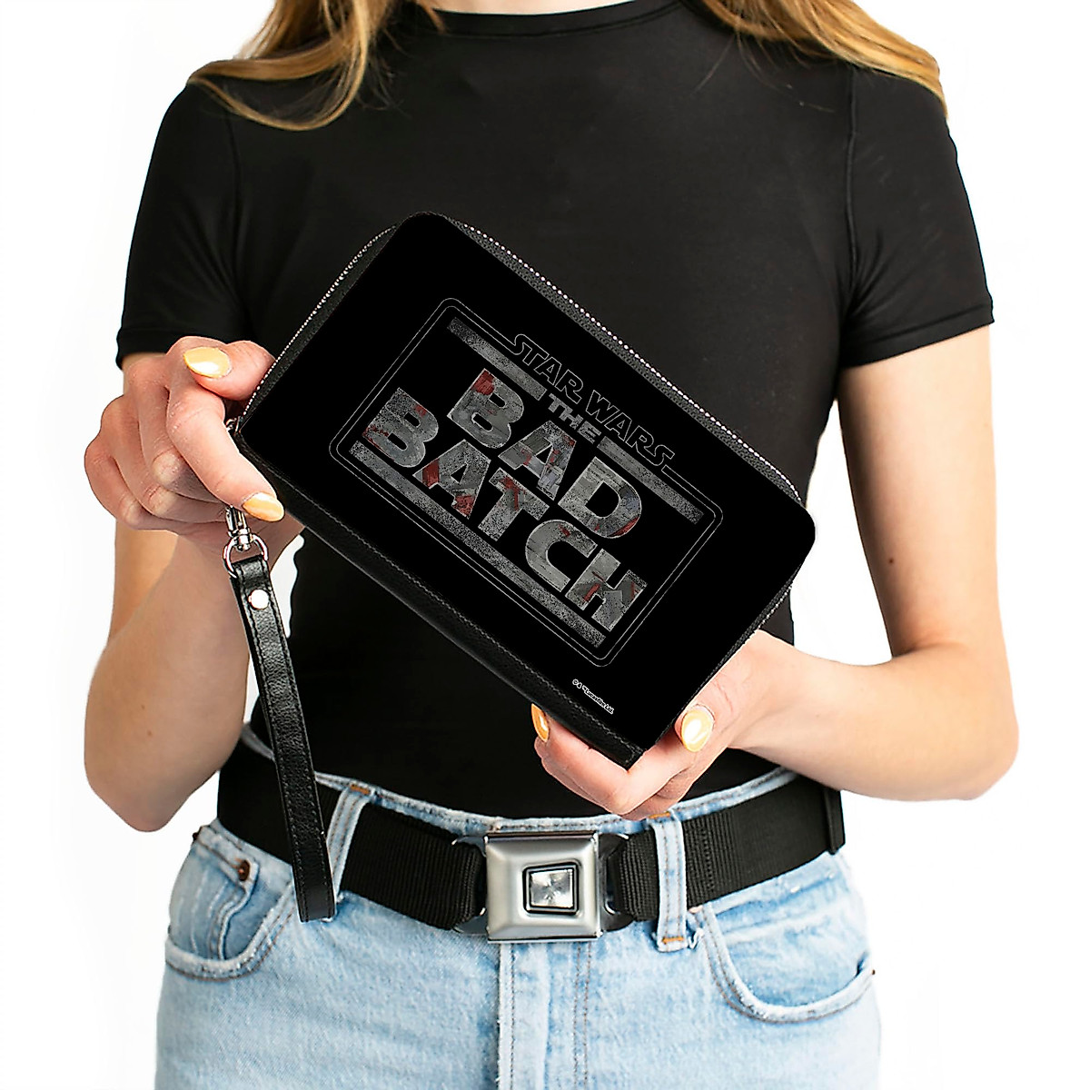 Buckle-Down Women's PU Zip Around Wallet Rectangle-Star Wars The Bad Batch, 7.5"x4.5"