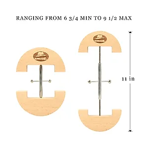 CHLIVE Fitted Hat Stretcher Adjustable -One Size Fits All Cap,Solid Wood & Heavy Duty Unisex Hat Jack Stretcher