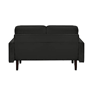 LifeStyle Solutions Morgan Loveseat, Black
