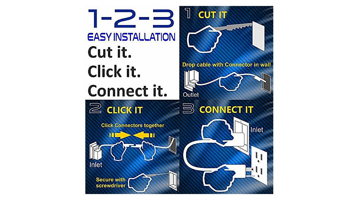 PowerBridge TWO-CK: Clean In-Wall Cable Management Kit
