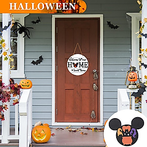 BDUSXYZ 13 Pcs Interchangeable Wooden Welcome Sign Seasonal Front Door Sign Farmhouse Wall Decoration, Door Hanging Wreath for Christmas (White)