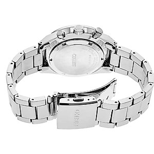 SEIKO MENS ESSENTIALS CHRONO SS GRN