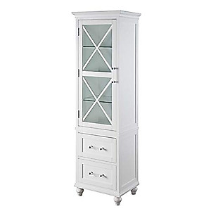 Teamson Home Dawson Wooden Storage Cabinet, Standard, Linen Tower