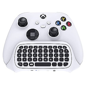 FYOUNG Controller Keyboard for Xbox Series X/Series S/One/S/Controller Gamepad, 2.4Ghz Mini QWERTY Controller Keyboard Gaming Chatpad with Audio/Headset Jack for Xbox Series X/S Controller