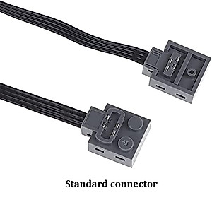Power Functions Extension Wire Cord Connectors 19.69inch 50cm Compatible with legoeds MOC Motor 8886 8871 8870 LED Light Link Line 8869 Switch for Bricks Building Blocks Toy