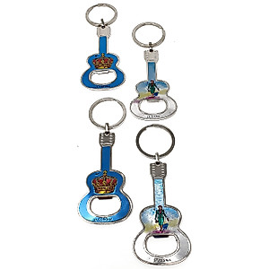 Arimex Mexican Loteria Guitar Keychain bottle opener party favor 12 pcs Assorted fun Mexican party favor For Cinco de mayo, Fiestas, Birthday Parties Bodas Quinceaneras Recuerdo Mexican novelty gifts