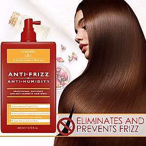 Anti-Frizz Anti-Humidity Spray, Hydrating Argan Oil Hair Mask, and Clarifying Shampoo Treatment Bundle - The Perfect Combination for Soft, Silky, Frizz-Free Hair