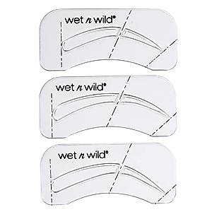 Wet n Wild Ultimate Eyebrow Universal Stencil Kit, 5 Brow Color Makeup Set, Spoolie For Brushing and Blending, Hair Removal Tweezers, Sponge Brush Applicator, 3 Stencils, Universal Appeal