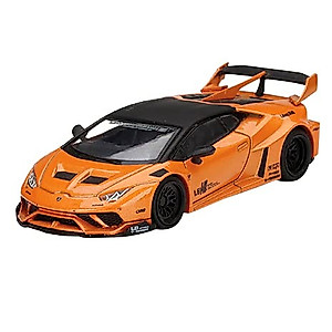 Toy Cars Lambo Huracan GT LB Works Arancio Borealis Orange Met w/Gray Met Top Ltd Ed to 5400 pcs 1/64 Diecast Model Car by True Scale Miniatures MGT00355