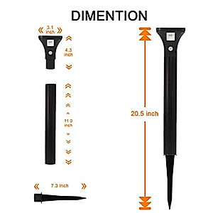 Solar Garden Light, LED Wireless Induction Ground Spotlights, Outdoor Waterproof Motion Sensor Lawn Light for Pathway, Yard, Patio, Porch, Pool.(2Pack)