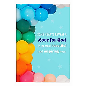 DaySpring - Birthday Balloons - 4 Balloon Designs Assortment with Scripture - 12 Happy Birthday Boxed Cards & Envelopes (U0057)