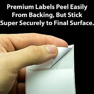 Premium, Extra Sticky 2.25x1.25in Direct Thermal Label 12 Pk. Bulk (12,000) Perforated Top Coated, Self Adhesive Stickers for FNSKU Barcode. Zebra Printer Compatible. Packaging and Shipping Supplies