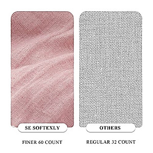 SE SOFTEXLY Muslin Throw Blanket Twin Size, 3-Layer 100% Cotton Blanket, Soft Blanket for Bed, Couch, Car, Lightweight Cooling Blanket Farmhouse and Home Decor (Tassels Pink,60X80)