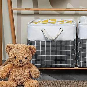 Kerhouze Cube Storage Organizer Bins 13 Inch Cube Storage Bins Collapsible Storage Baskets for Shelves Cabinet Laundry Room Bathroom