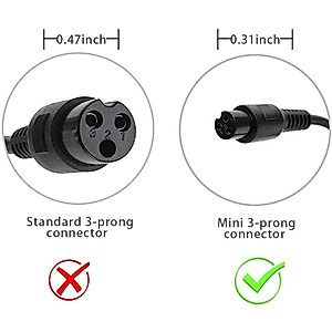 29.4V 1.5A/ 1A/ 0.6A 3-Prong Charger for Hover-1 Swagtron Jetson 24V/ 25.2V/ 25.9V Models (Note: 7S Battery ONLY!) Lithium Battery (NOT for 36V/42V!!) Power Charger