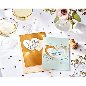 American Greetings Wedding, Bridal Shower or Engagement Card (Joined Hearts)