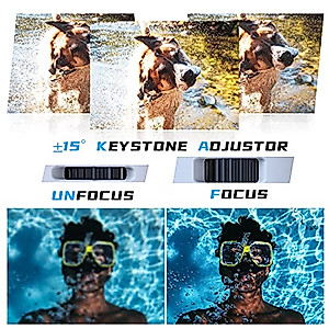 AMEELA Projector, 2023 Upgraded Mini Projector, 8500 lumens Multimedia Home Theater Video Projector, Compatible with Full HD 1080P HDMI, USB, VGA, AV, Smartphone, Pad, TV Box, Laptop