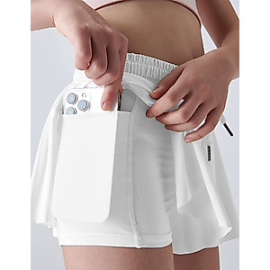 3 Pack Girls Flowy Shorts with Spandex Liner 2-in-1 Youth Butterfly Skirts for Fitness, Running, Sports (Set 2, Youth X-Small)