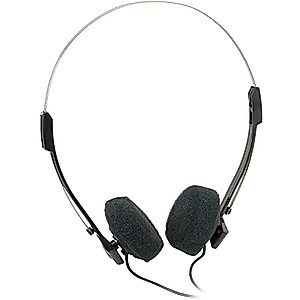 Parts Express Mini Stereo Lightweight Headphones with 4 ft. Cord